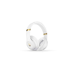Beats Studio3 Wireless Noise Cancelling On-Ear Headphones - Apple W1 Headphone Chip, Class 1 Bluetooth, Active Noise Cancelling, 22 Hours Of Listening Time - White (Previous Model)