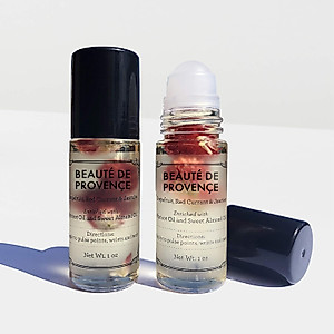 Provence Beauty - Floral Rose Petals - Body Oils for Women Perfume - Day and Night Moisturizer for Dry Skin Enriched with Apricot Oil, Sweet Almond Oil, Vitamin E Fractionated Coconut Oil - 1 Fl Oz