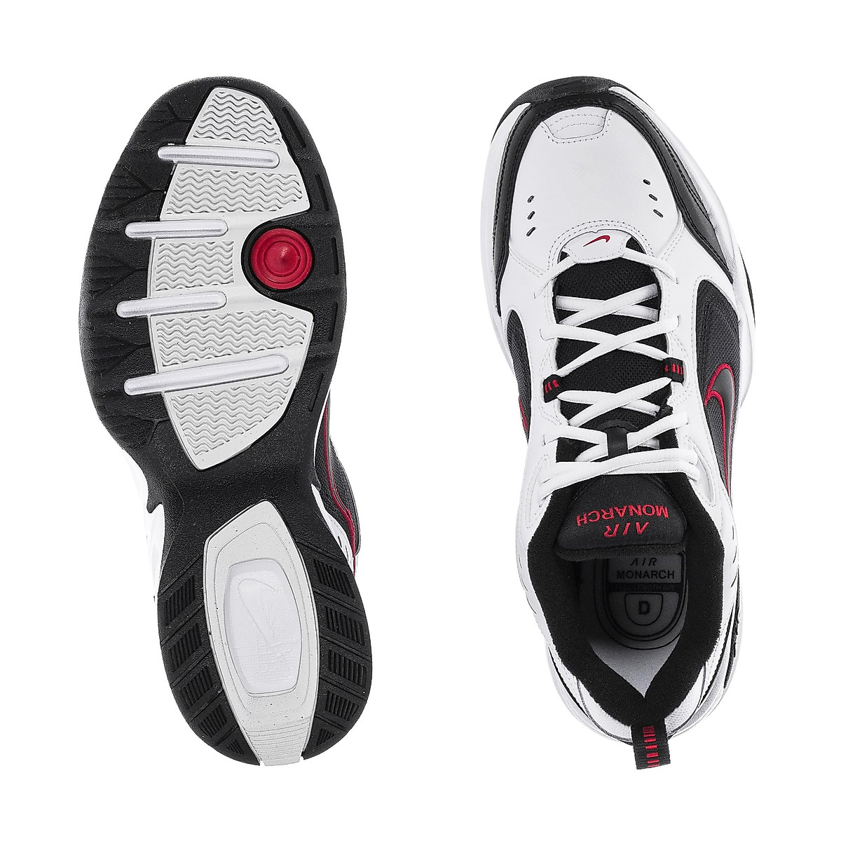 Nike Men's Walking, White Black Red, 10.5