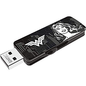 Emtec Black & White 16GB USB 2.0 SuperHero Flash Drive (ECMMD16GM700SP03)(Design may vary - Super Man, Batman, Wonder Women)