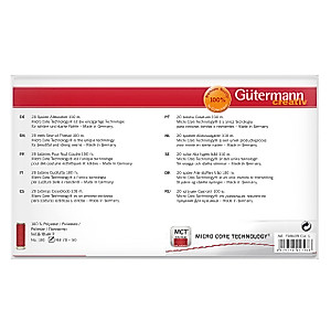 Gutermann Thread Set: Sew-All: 100m: Pack of 20, Assorted