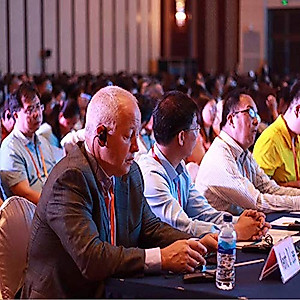 LINHUIPAD D Shape Earpiece Headset Listen Only 3.5mm Single Side Earphone Hook Earbud for Tour Guide System Receiver Tablet Laptop PC Skype YouTube MP3/4 DVD