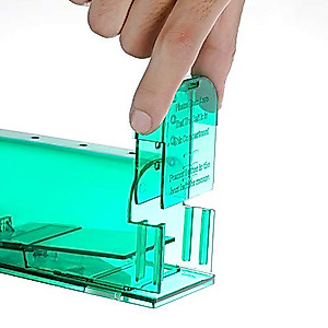 6 Pack Humane Mouse Traps Catch and Release Pet and Child Safe No Poison Green Color