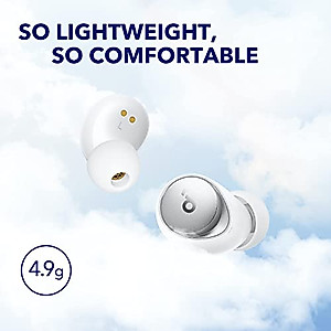 soundcore by Anker Space A40 Adaptive Active Noise Cancelling Wireless Earbuds, Reduce Noise by Up to 98%, Ultra Long 50H Playtime, Hi-Res Sound, App Customization, Wireless Charge (Renewed)