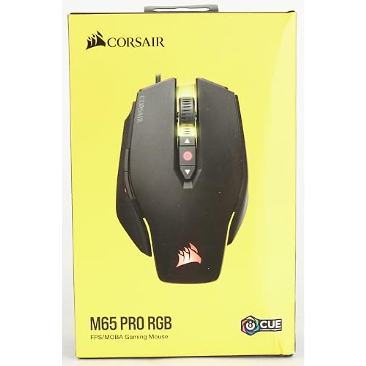 Corsair M65 PRO RGB Optical FPS Gaming Mouse (12000 DPI Optical Sensor, Adjustable Weights, 8 Programmable Buttons, 3-Zone RGB Multi-Colour Backlighting, Xbox One Compatible) - Black