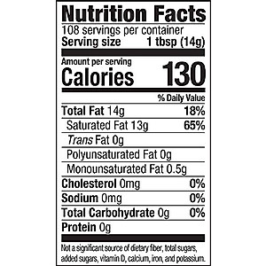 Amazon Brand - Happy Belly Unrefined Organic Virgin Coconut Oil, 54 fl oz (Pack of 1) (Previously Solimo)