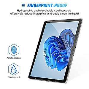 SPARIN [2 Pack] Screen Protector Compatible with Microsoft Surface Go 4/Surface Go 3/Surface Go 2/Surface Go (2021/2020) 10.5 Inch, Tempered Glass, High Responsive