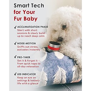 RelaxoPet Pro Dog Relaxation System - Calming for Dogs Relaxation Device with Noise Motion, LED Indicator, Pro Timer - Portable Sound Machine for Dogs for Thunderstorms, Fireworks, & Travelling