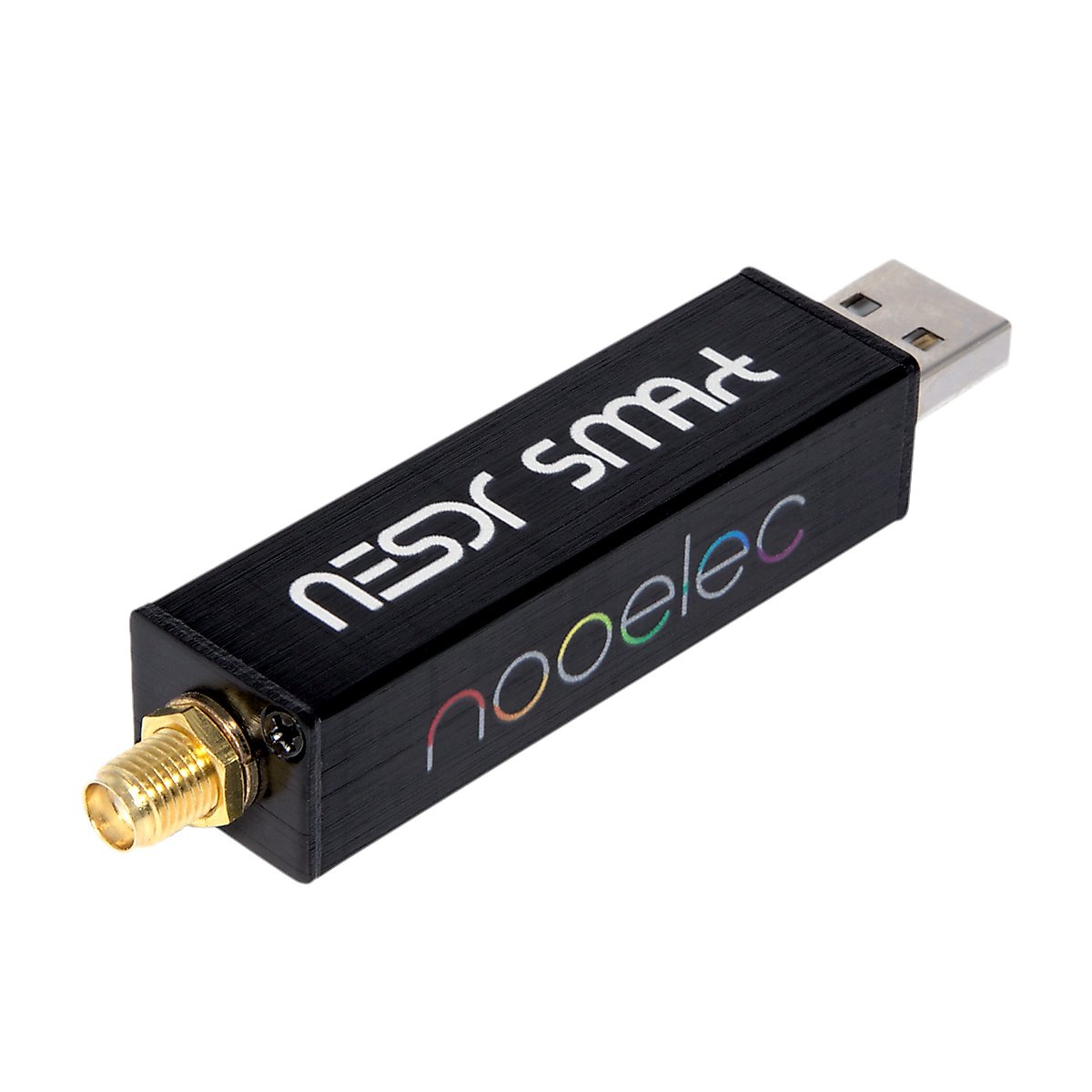 Nooelec RTL-SDR v5 SDR - NESDR Smart HF/VHF/UHF (100kHz-1.75GHz) Software Defined Radio. Premium RTLSDR w/ 0.5PPM TCXO, SMA Input & Aluminum Enclosure. RTL2832U & R820T2 (R860)-Based Radio