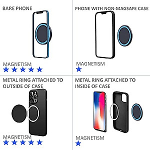 Magnetic Phone Holder For Magsafe Car Mount Compatible with MagSafe Cases and iPhone 14, 14 Pro Max, 14 Pro, 14 Plus, iPhone 13, 13 Pro, 13 Pro Max, 13 Mini, 12, 12 Pro Max, 12 Pro, 12 Mini(2 Pack)