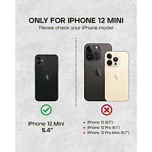 Porter Riley - Leather Case for iPhone 12 Mini (5.4"). Premium Genuine Leather Slimline Back Case (Chocolate Brown)