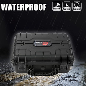 G-PLUS Graded Card Storage Box Compatible with BGS PSA SGC FGS Weatherproof Graded Sports Trading Cards(Large, Black)