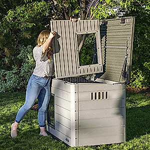 Lifetime Deluxe Dog House, Weather Protected with Adjustable Vents, Ideal Shelter for Medium to Large Dogs