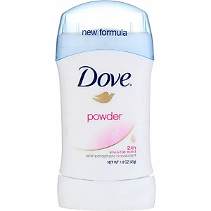 Dove Deodorant Powder Invisible Solid 1.6oz (2 Pack)