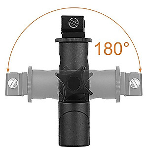 Anwenk Camera Flash Speedlite Mount Swivel Light Stand Bracket with Umbrella Reflector Holder for Camera DSLR Nikon Canon Pentax Olympus and Other DSLR Flashes Studio Light LED Light, 1Pack