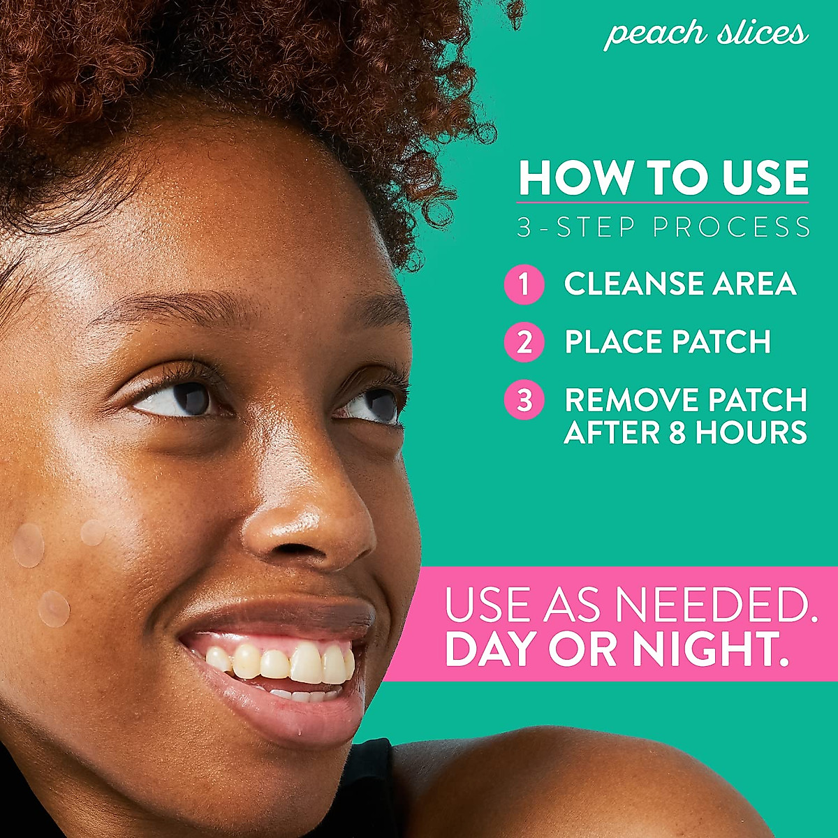 Peach Slices | Deep Blemish Microdarts | Acne Patch | Early Stage & Deep Pimples | Fast-Acting | Salicylic Acid | Tea Tree Oil | Niacinamide | Cica | Hyaluronic Acid | Spot Treatment | 9 Patches