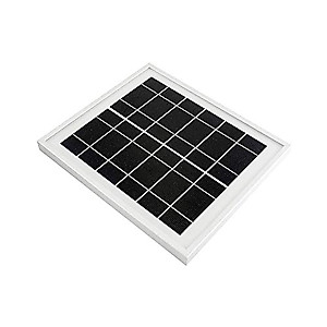 Waveshare Mini Solar Panel (6V 5W) with 156 Monocrystalline Cell for Solar Power Manager, Toughened Glass+ Anodic Oxidation Aluminum Alloy+ 0.25mm PET Material,6.0V ± 5% Voltage