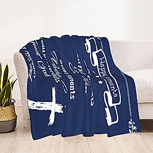 LSEOMIO Christian Gifts for Women Men - Gifts for Women Birthday Unique - Inspirational Gifts for Women Men - Religious Gift for Women - Throw Blankets for Couch Sofa Bed Warm Gifts 50"X 60"