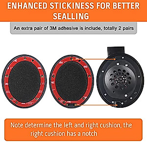 GVOEARS Replacement Ear Pads for Beats Studio 3, Ear Cushions for Beats Studio 2&Studio 3 Wired & Wireless Not Fit Beats Solo On-Ear Headphone with Stronger 3M Adhesive Tape Thicker Memory Foam(Grey)