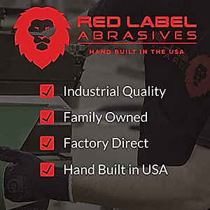 Red Label Abrasives 2 X 72 Inch Coarse Grit Premium Knife Makers EdgeCore Ceramic Sanding Belts, 6 Pack Assortment