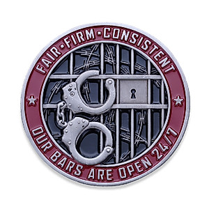 Corrections Officer Challenge Coin - U.S. Department of Cirrections Security Military Coin - Designed by Military Veterans! Military Challenge Coins