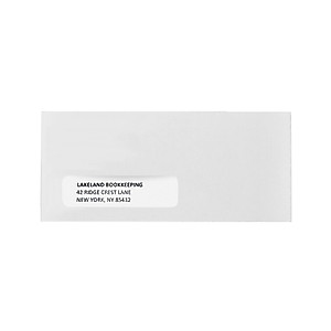 500 Number 10 Single Window Envelopes - Thick Gummed Seal - Designed for Secure Mailing of Quickbooks Checks, Invoices, Business Statements, Personal Letters - 4 1/8 x 9 1/2