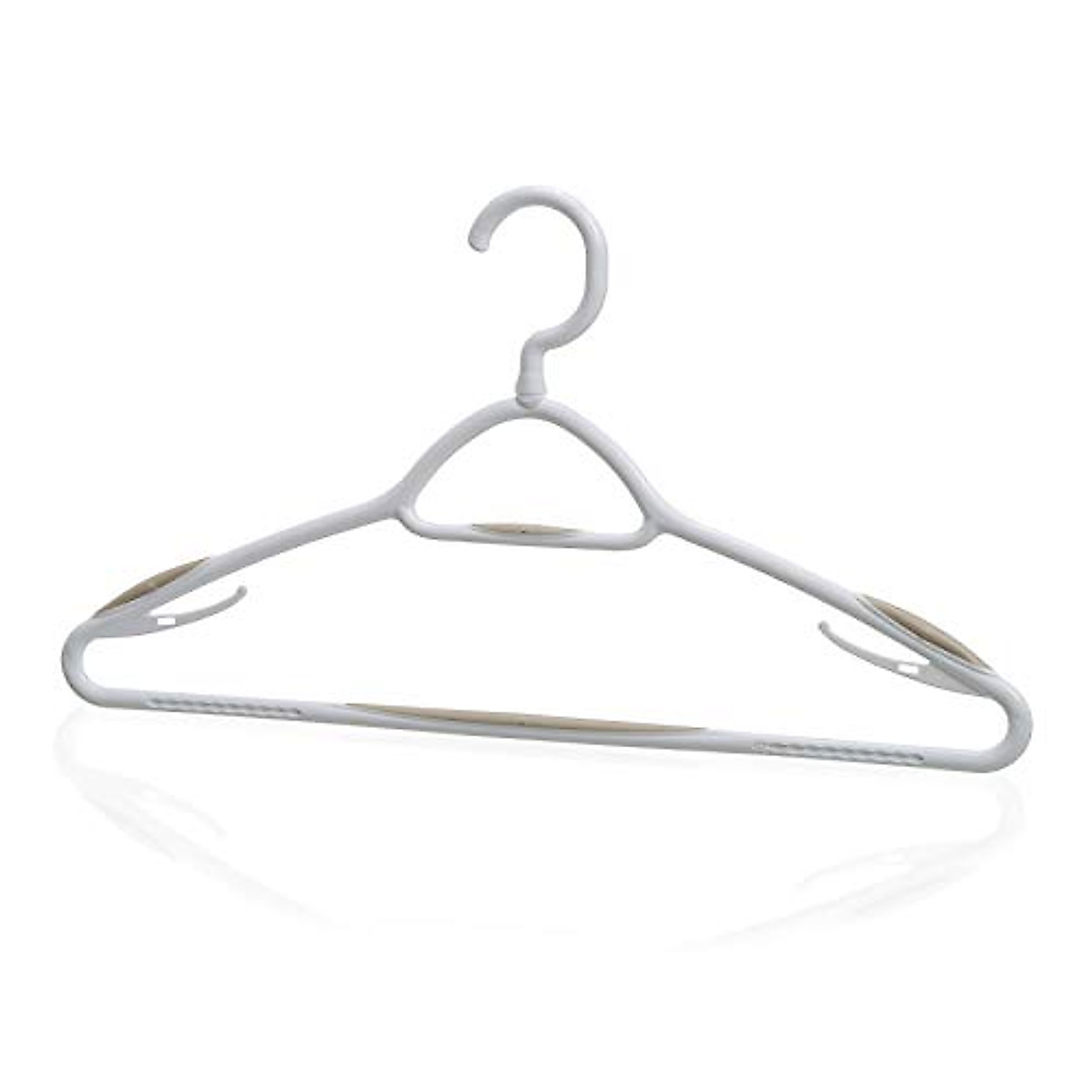 neatfreak A06000012X5WJ Deluxe Swivel Clothes Hangers White/Sand Pebble 5 Pack