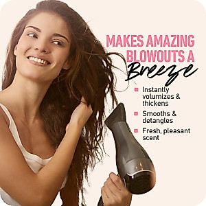 Boldify Natural 3-in-1 Hair Volumizer for Fine Hair - Instant Plumping Serum, Leave-In Conditioner & Blow Dryer Treatment - 8oz