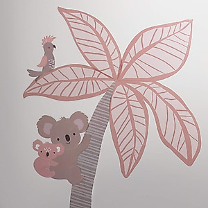 Lambs & Ivy Calypso Pink/Taupe Koala and Palm Tree Nursery Wall Decals/Appliques
