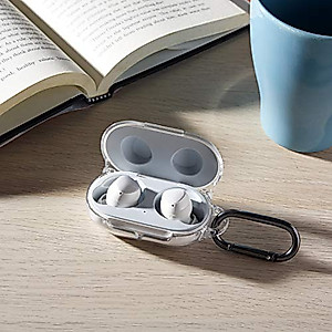 Kconn Polycarbonate Case for Galaxy Buds and Buds+ Plus, no Need Adhesive Case Cover, Hard and Shockproof, Compatible with Samsung Galaxy Buds and Buds Plus 2020 (Clear)