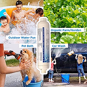 Envig Catalytic Carbon KDF Inline Garden Hose Filter Removes Chloramine, Chlorine, VOCs & Chemicals For Hydroponics, Microgreens, Organic Gardening, Pet, and Healthy Outdoor Living (1)