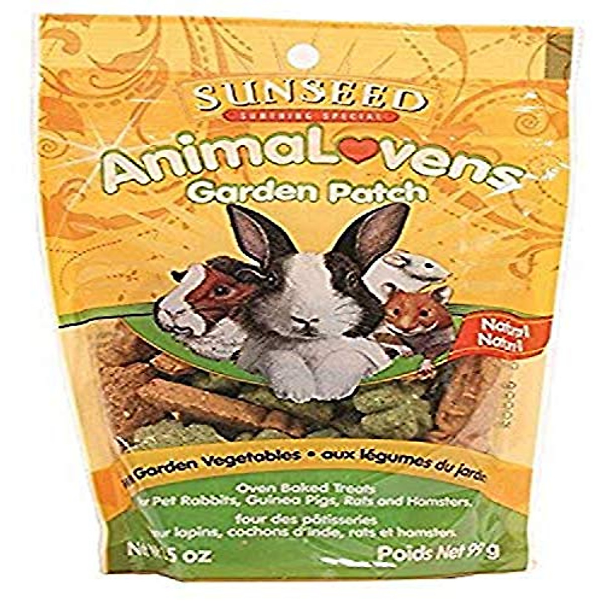 Sunseed Company 36021 Garden Patch Animalovens Small Animal Treat, 3.5 Oz.