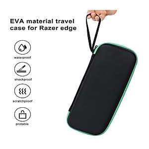 ZHUOVERCI Carry Case for Razer Edge 5G/Wi-Fi, Protective Hard Portable Travel Carrying Case Shell Pouch with Pockets for Accessories and Games for Razer Edge 6.8'' 2022, Black