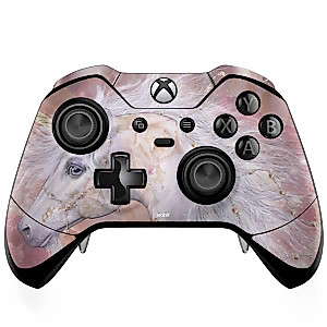Skinit Decal Gaming Skin Compatible with Xbox One Elite Controller - Officially Licensed Tate and Co. Licorne Florale Rose Unicorn Design
