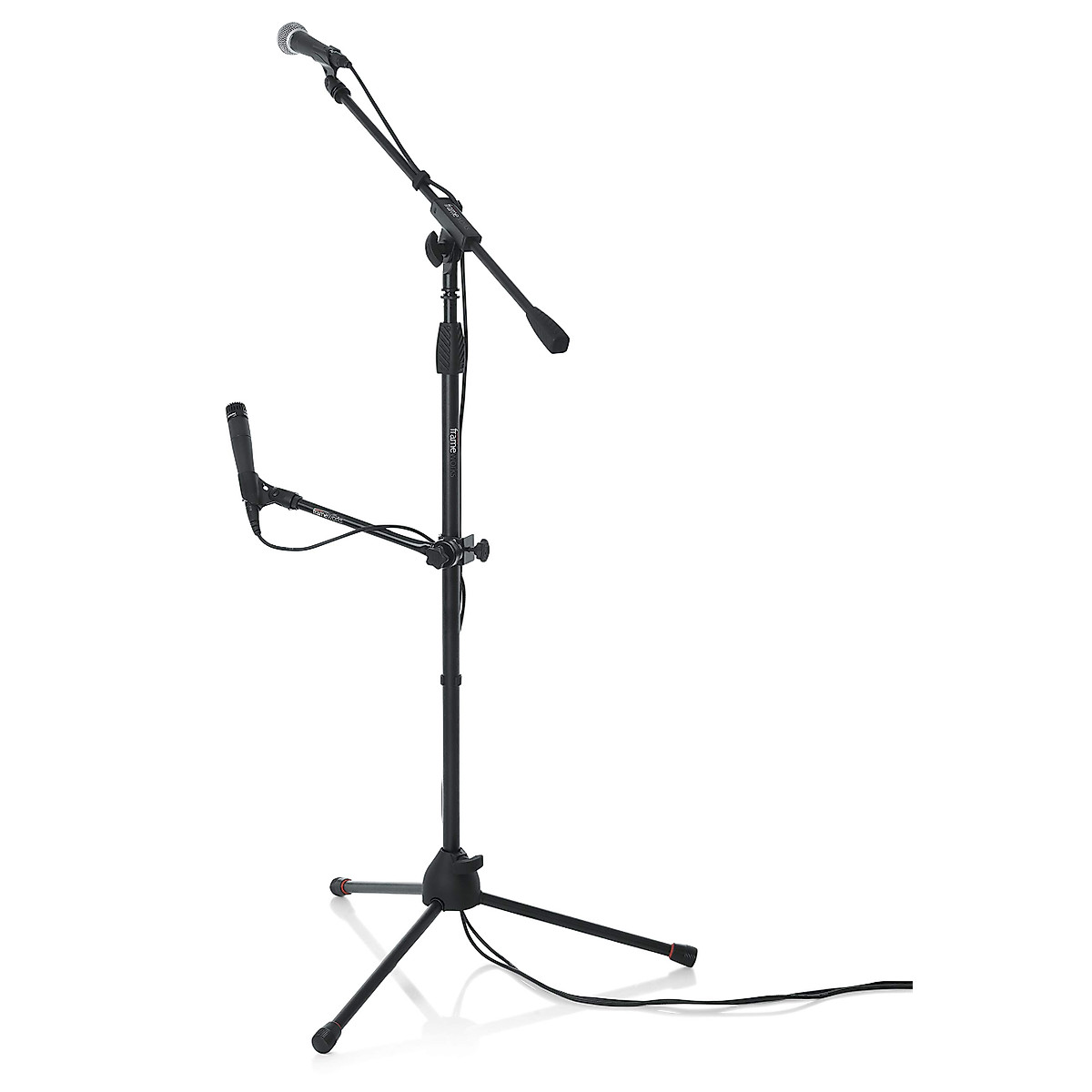 Gator Frameworks Adjustable Clamp-On Angled Mini Interlocking Design 9 Inch Boom Arm (GFW-MIC-CLMPBM9)