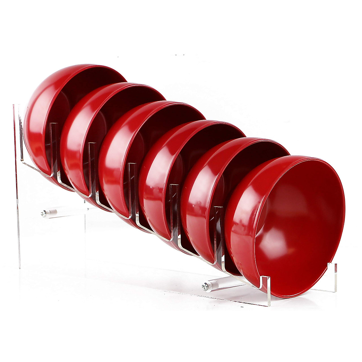 Calypso Basics by Reston Lloyd Melamine Bowl, Set of 6, Red