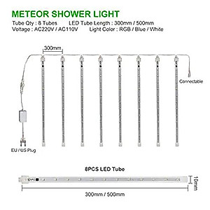 Lights 50CM Garden LED Rain Snowfalls Shower Xmas Party Tree Outdoor LED light Christmas Lights Warm Indoor Led