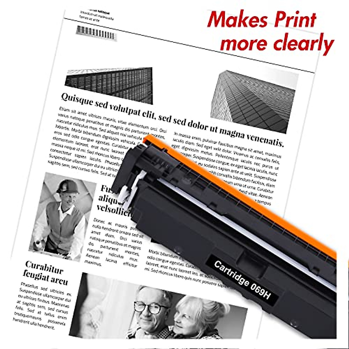 069H 069 Black Toner Cartridge 1-Pack Replacement for Canon 069H Toner Cartridge for Canon imageCLASS MF753Cdw MF751Cdw LBP674Cdw Series Printer Ink