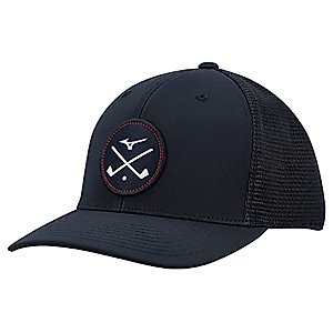 Mizuno Womens Crossed Clubs Meshback Golf Hat, Navy