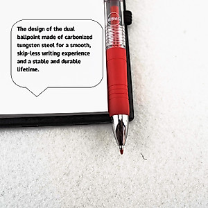 Fengtaiyuan ADRP18, Retractable Gel Pens, 0.5mm, Red Ink, Fine Point, Writting Smooth, 18 Pack (Red-ADRP18)