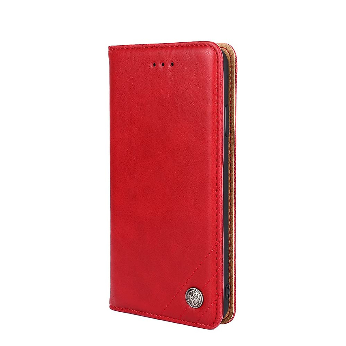 Fansipro Wallet Folio Case for Oppo Reno 2 Z, Premium PU Leather Slim Fit Cover for Reno 2 Z, 3 Card Slots, Align Cutouts, Red