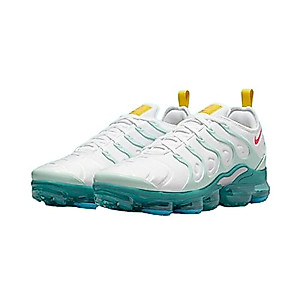 Nike mens Air Vapormax Plus, White/Laser Blue/Washed Teal/S, 8.5