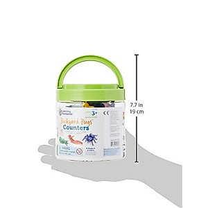 Learning Resources in The Garden Critter Counters - 72 Pieces, Ages 3+ Toddler Learning Toys, Math Games for Kids, Math Manipulatives