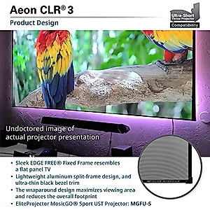 EliteProjector Screens Aeon CLR® 3, 115" Diag. 16:9, Edge Free® Ceiling Ambient Light Rejecting Fixed Frame Projector Screen, AR115H-CLR3