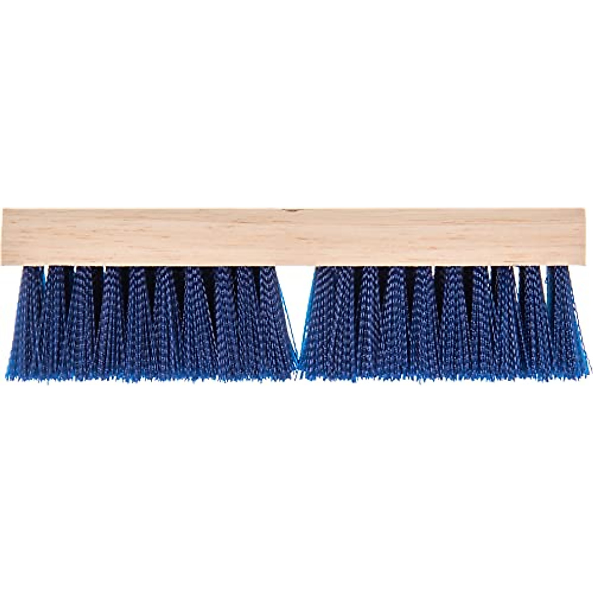 SPARTA Flo-Pac Deck Scrub Brush Floor Scrubber, Push Broom with Heavy Dutty Bristles for Outdoor Surfaces, 10 Inches, Blue, (Pack of 12)