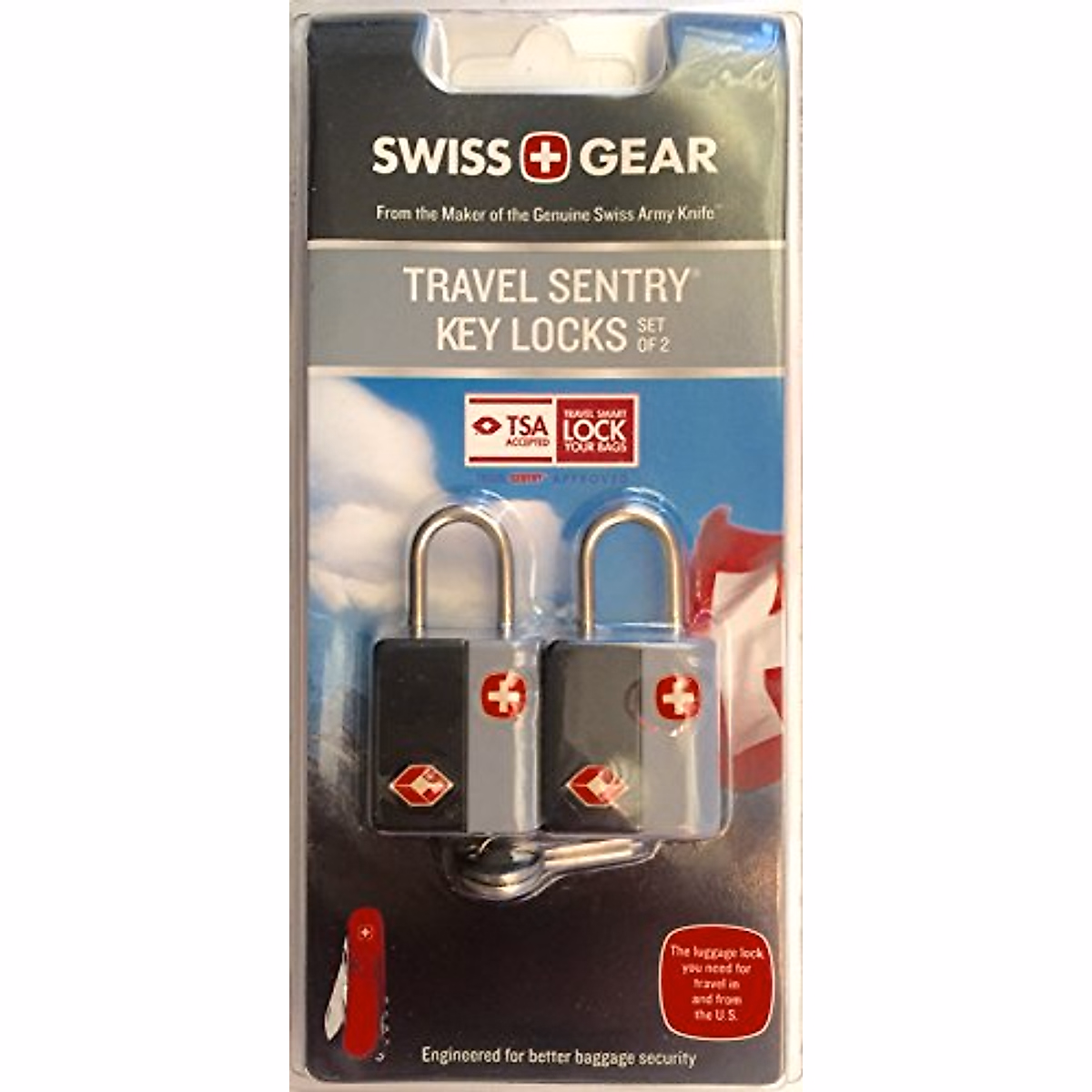 Swiss Gear Travel Key Locks & Luggage Tags - Set of 2 Each