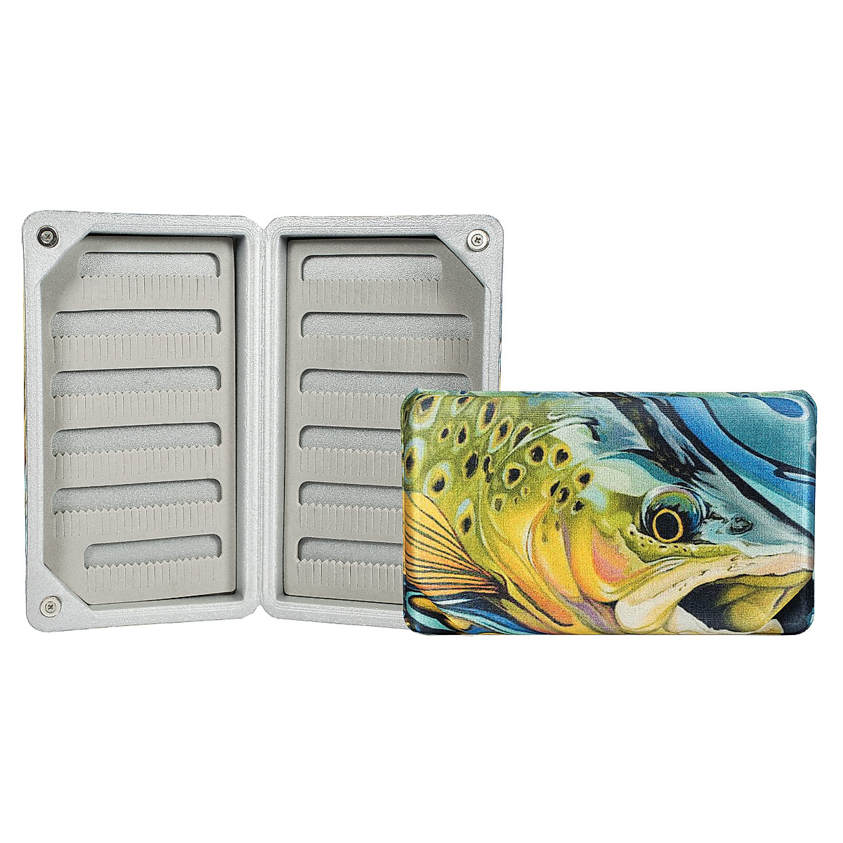 COLDWATER FLY FISHING - Light Weight Floating Designer Fly Box - Standard Pocket Size