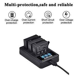 Batmax 3Packs AHDBT-401 1680mAh Battery + LED 3Slots USB Charger for Gopro Hero 4 Battery Go Pro Hero4 AHBBP-401 Action Camera Accessories