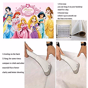 GCH Princess Backdrop Pink Baby Shower Backdrop for Girl 1st Birthday Photography Background Princess Birthday Party Supplies Table Decoration Banner Customized Backdrops (5X3FT(150X90CM))