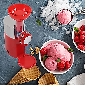 VTOSEN Icecream Maker Fruit Ice Cream Dessert Making Machine 160W Set Kit for Home Kitchen - Kitchen Ice Cream Maker Machine for Homemade Fruit Desserts(American Standard 110V)